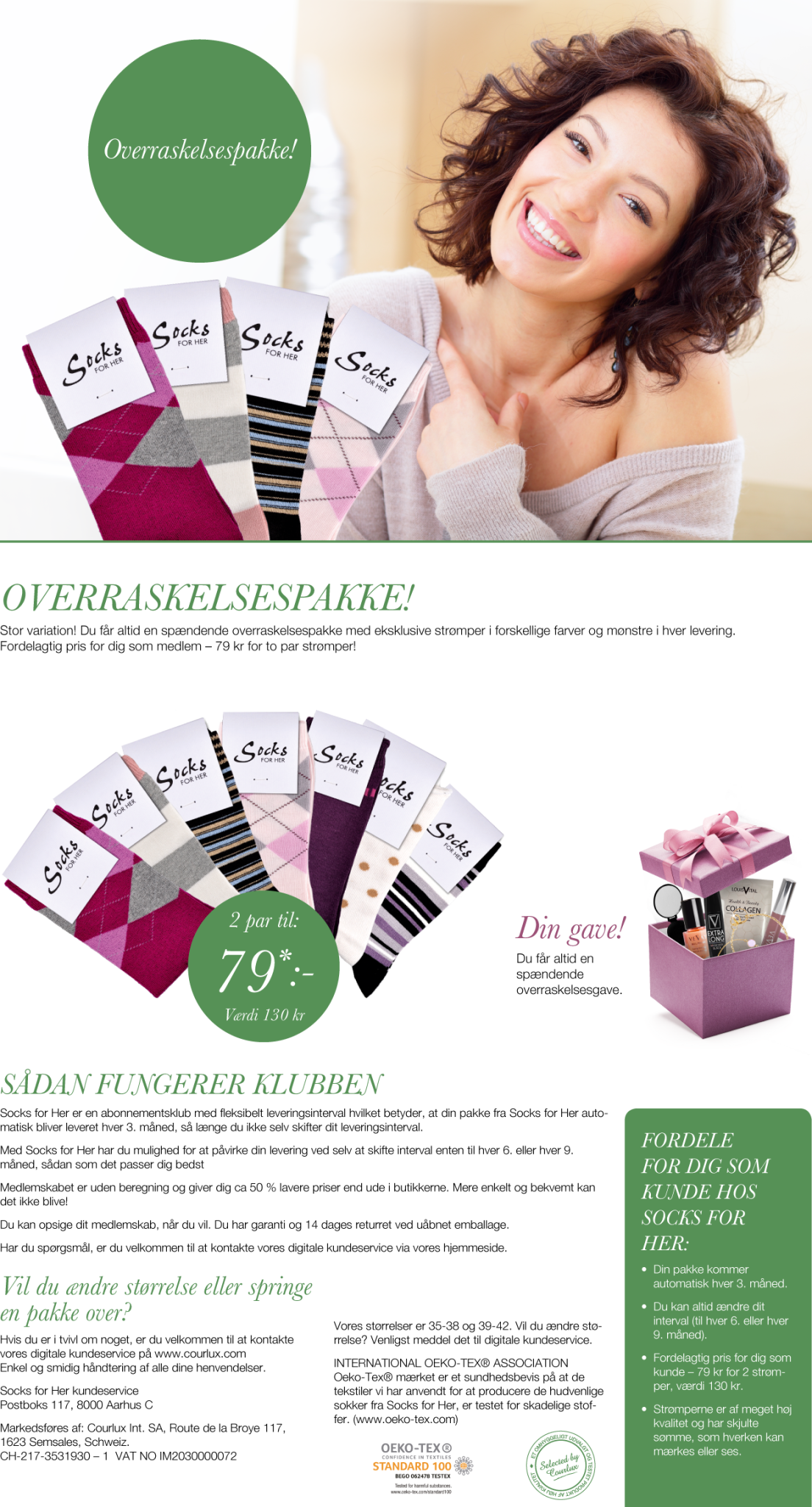 Socks For Her Folder Courlux Denmark